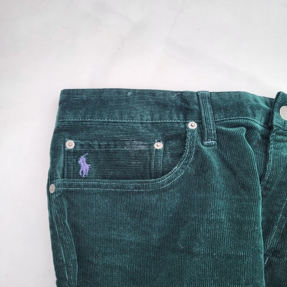 Polo Ralph Lauren | Pants | Polo Ralph Lauren Varick Slim Straight Mens Green Corduroy Pants ...